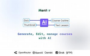 AI Course generator for Mentor LMS - UI Lib